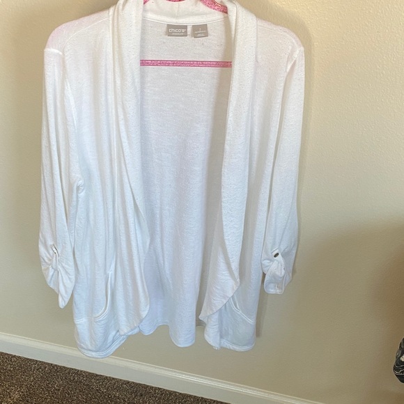 Chico's | Sweaters | Chicos White Openfront Cardigan | Poshmark